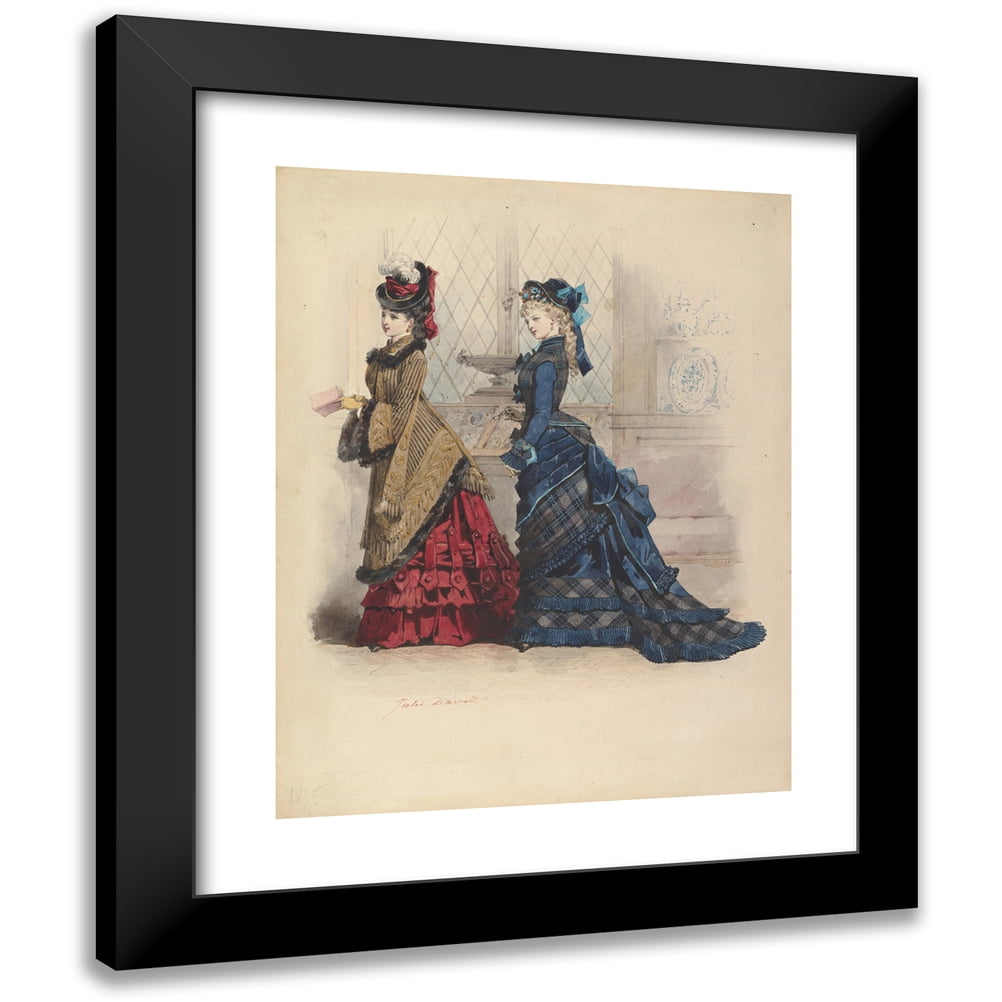Jules David 12x14 Black Modern Framed Museum Art Print Titled - Two ...