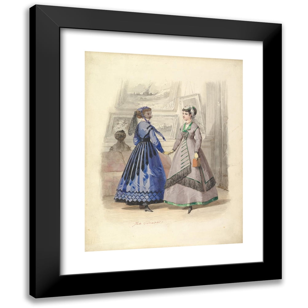 Jules David 15x18 Black Modern Framed Museum Art Print Titled - Two ...