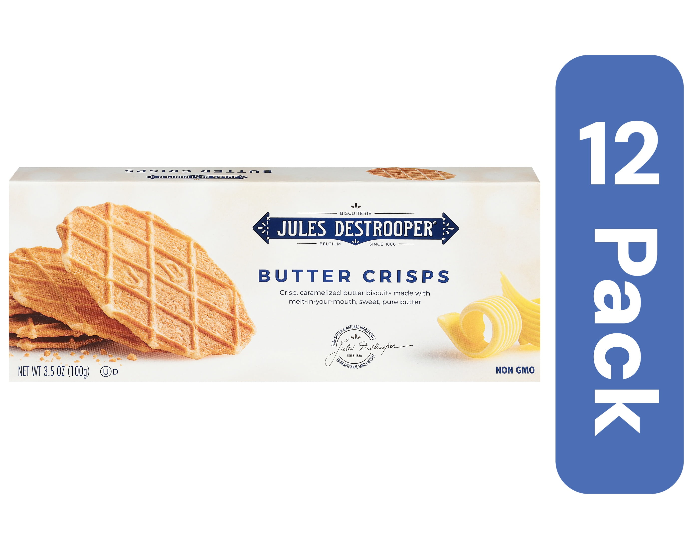 Jules Destrooper Cookie Butter Crisps 3.5 oz (Pack Of 12) - Walmart.com