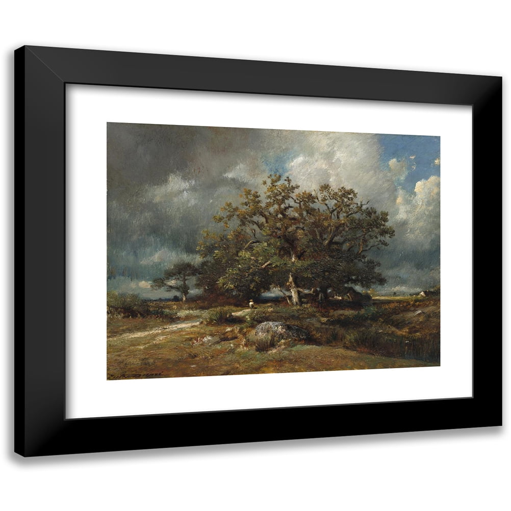 Jules Dupré 18x15 Black Modern Framed Museum Art Print Titled - The Old ...