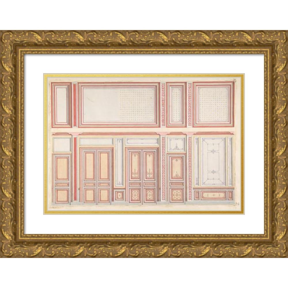 Jules-Edmond-Charles Lachaise 14x11 Gold Ornate Wood Frame and Double ...