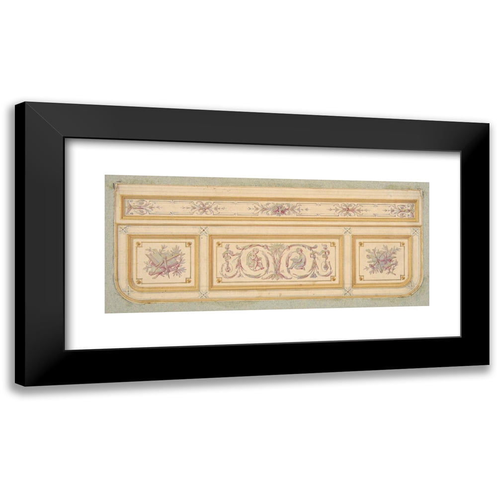 Jules-Edmond-Charles Lachaise 24x13 Black Modern Framed Museum Art ...