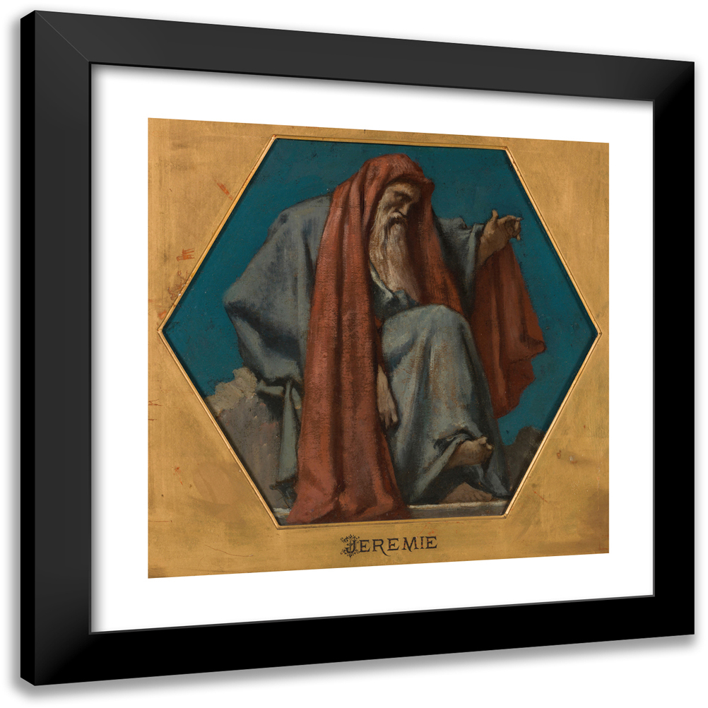 Jules Elie Delaunay 20x20 Black Modern Framed Museum Art Print Titled ...
