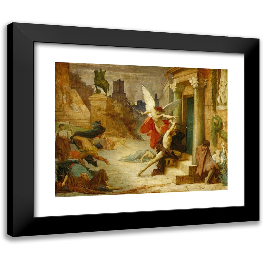 Jules Elie Delaunay 24x20 Black Modern Framed Museum Art Print Titled ...