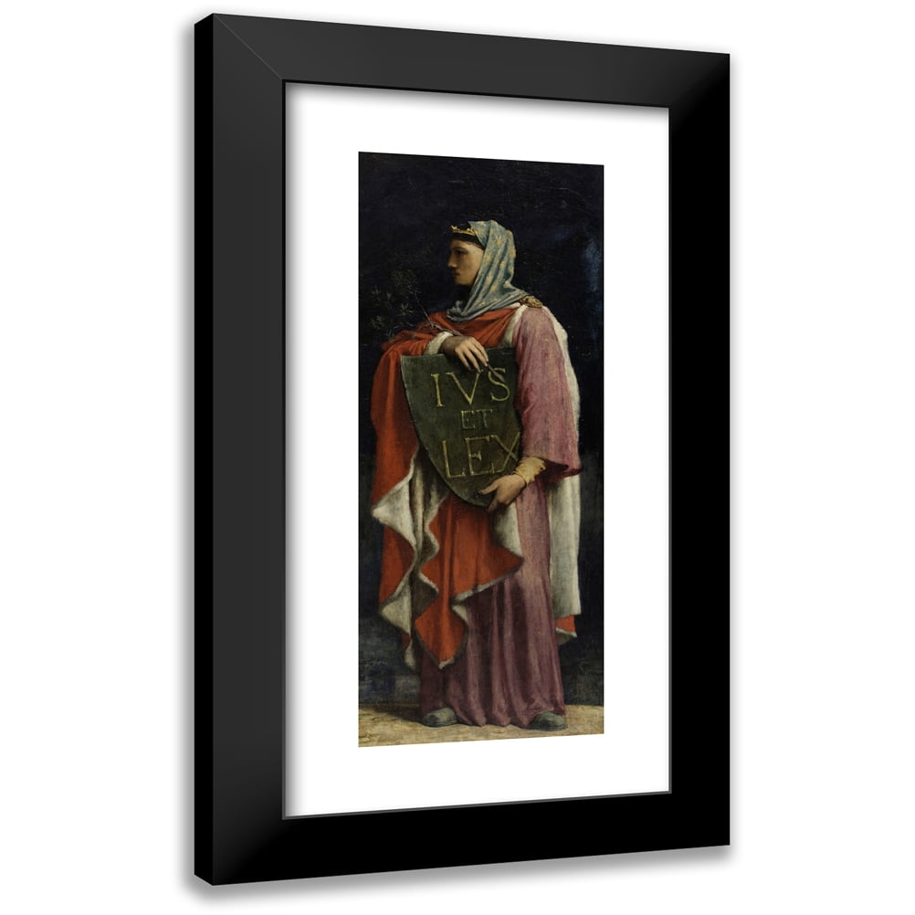 Jules Elie Delaunay 8x14 Black Modern Framed Museum Art Print Titled ...