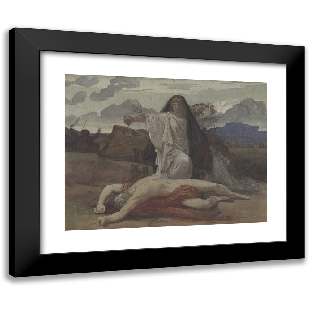 Jules-Eugène Lenepveu 14x12 Black Modern Framed Museum Art Print Titled ...