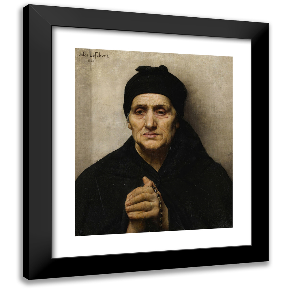 Jules Joseph Lefebvre 20x23 Black Modern Framed Museum Art Print Titled ...