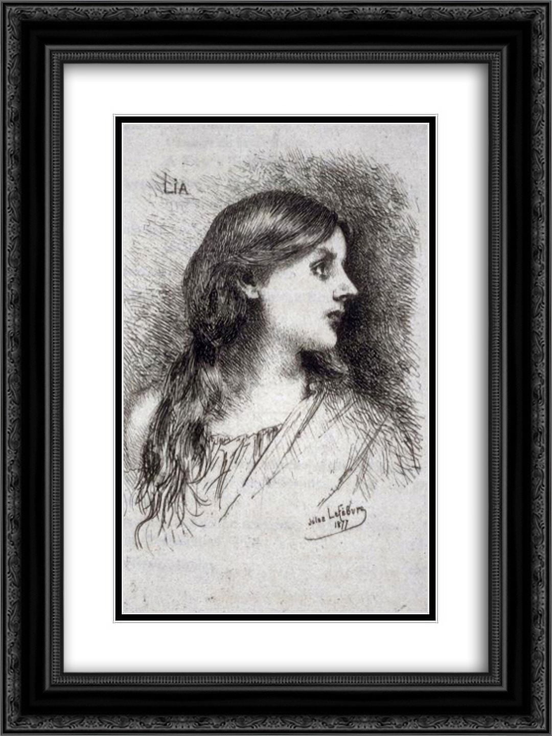 Jules Joseph Lefebvre 2x Matted 18x24 Black Ornate Framed Art Print ...