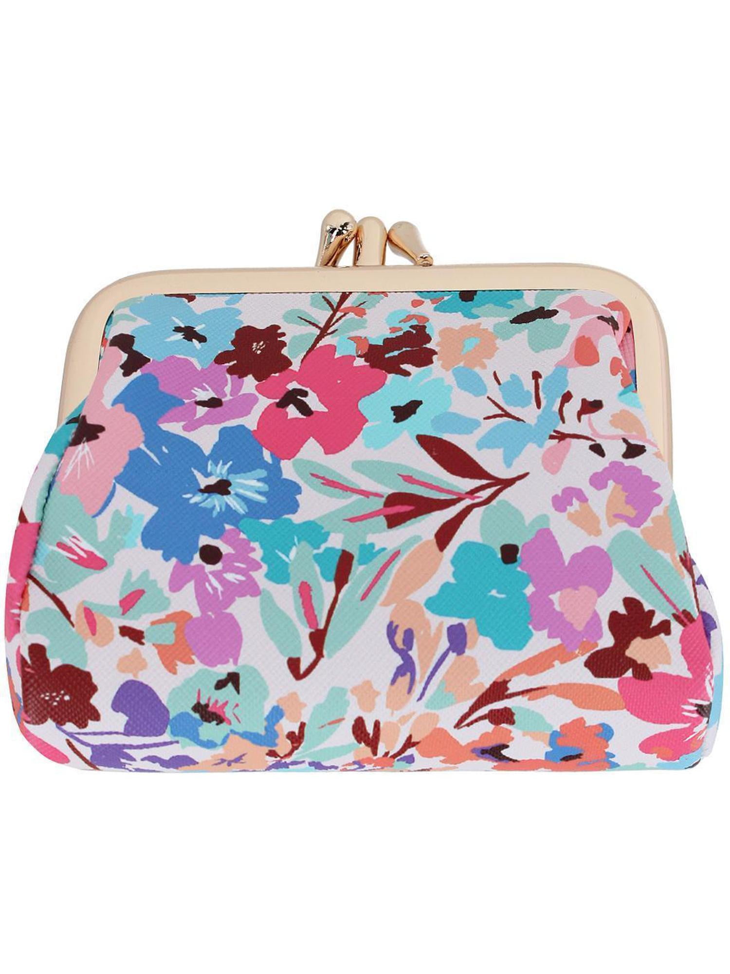 Julia Buxton Vegan Leather Triple Frame Coin Purse Wallet (Women ...