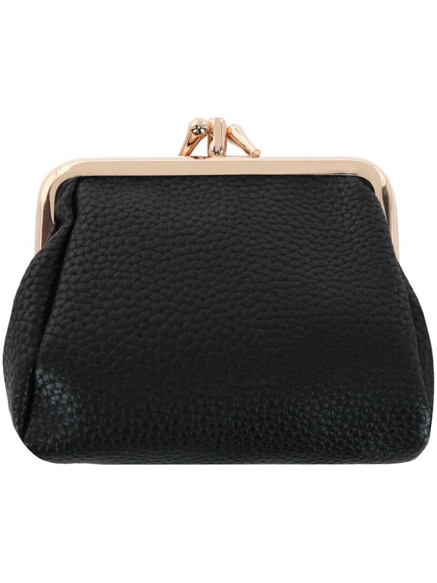 Julia Buxton Vegan Leather Triple Frame Coin Purse Wallet (Women ...