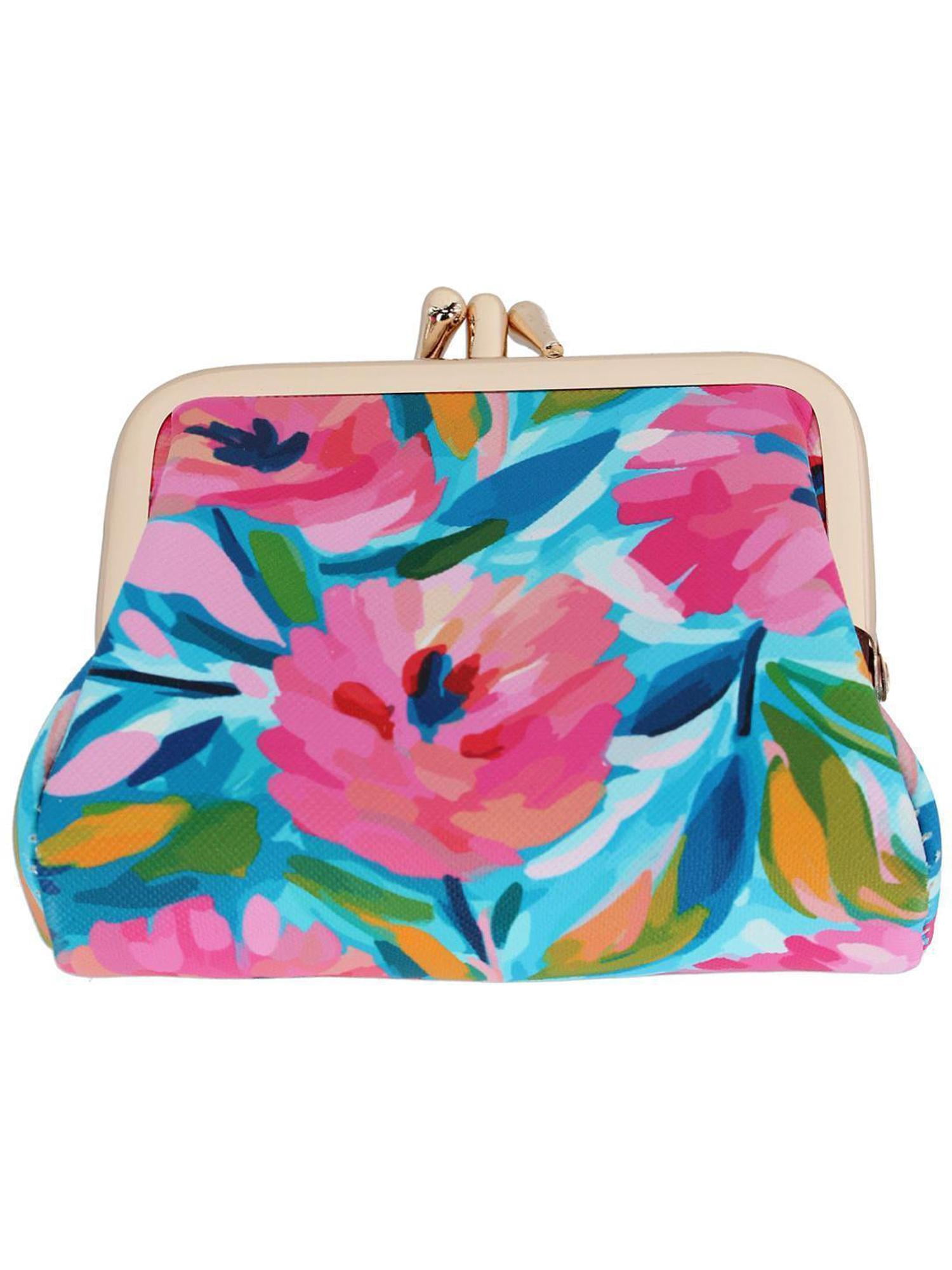 Julia Buxton Vegan Leather Triple Frame Coin Purse Wallet (Women ...