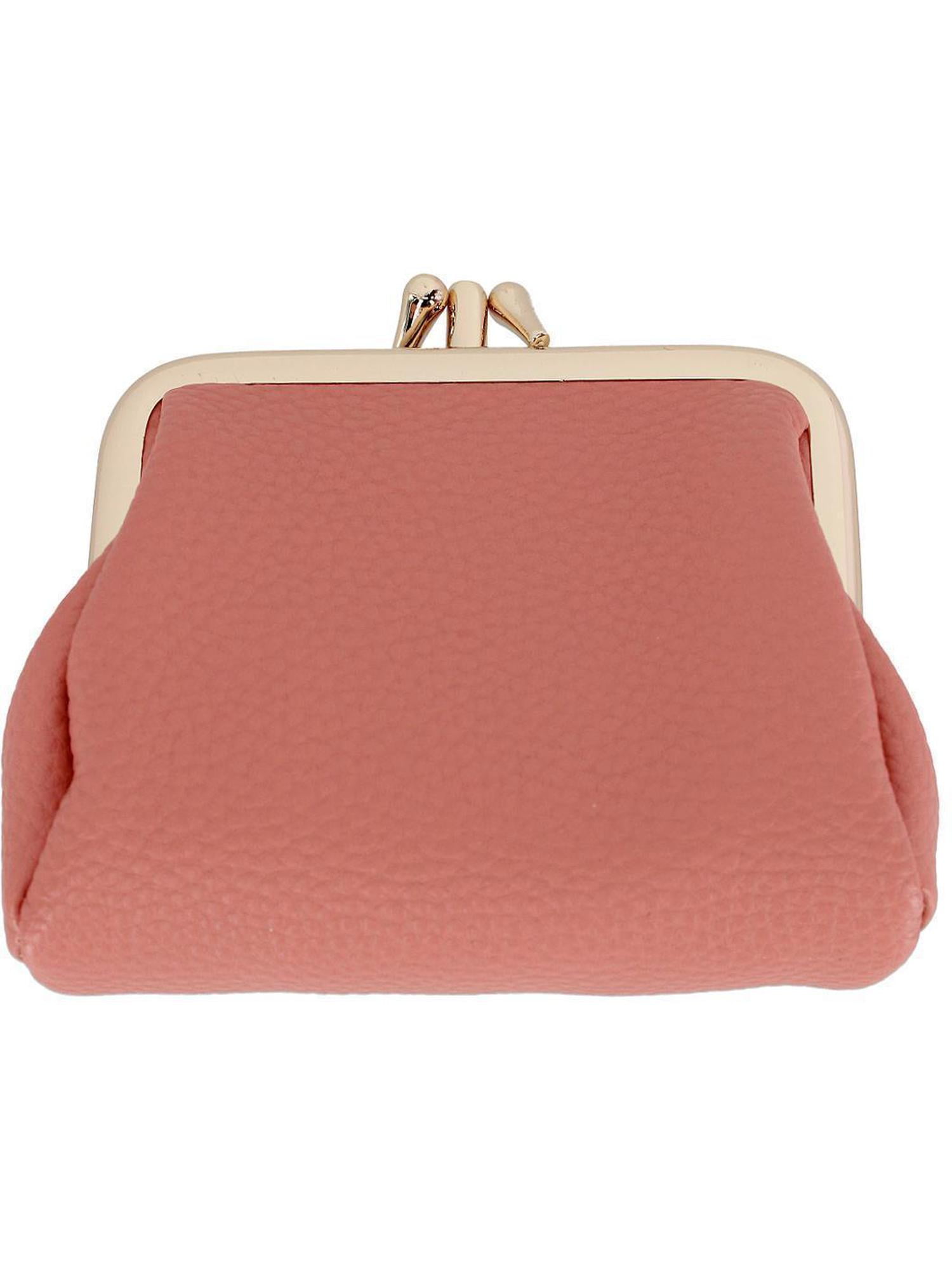 Julia Buxton Vegan Leather Triple Frame Coin Purse Wallet (Women ...