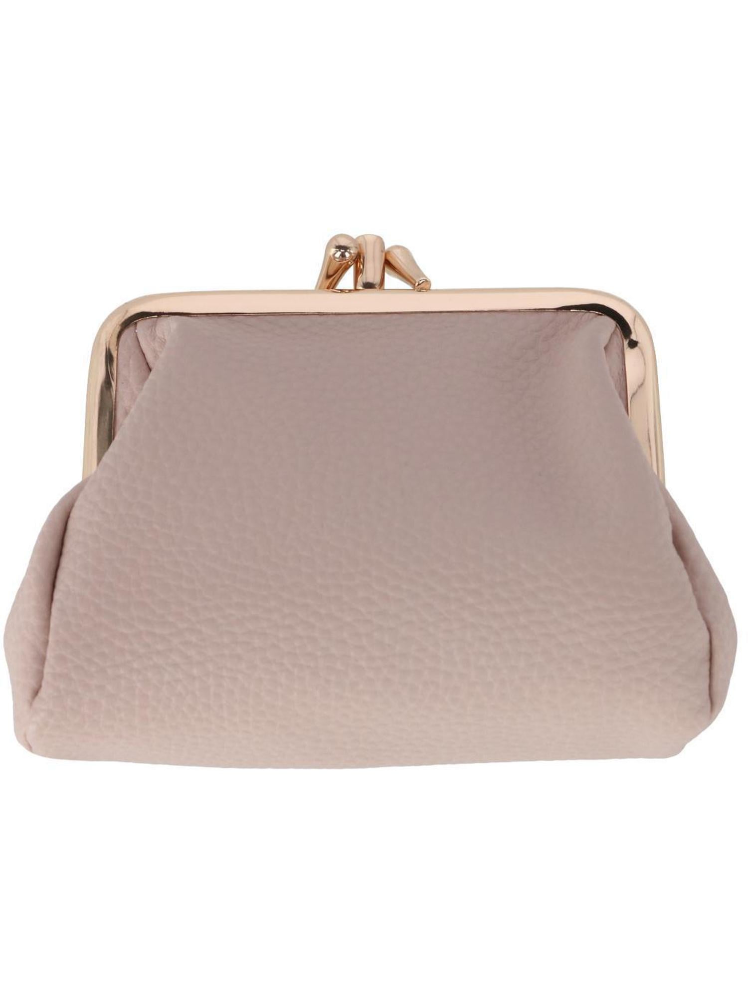 Julia Buxton Vegan Leather Triple Frame Coin Purse Wallet (Women ...