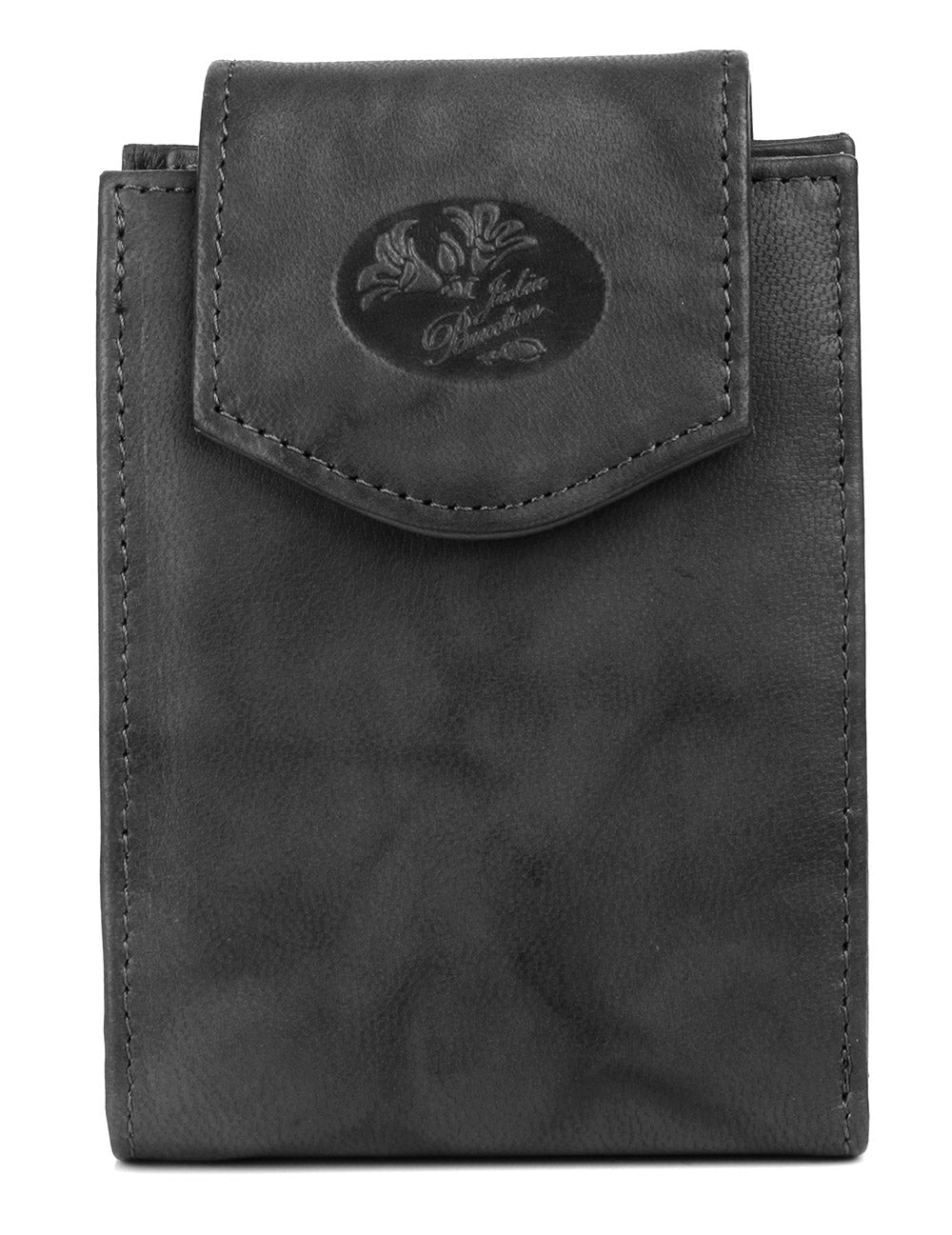 Julia Buxton Women's Heiress Convertible Billfold Leather, Black ...