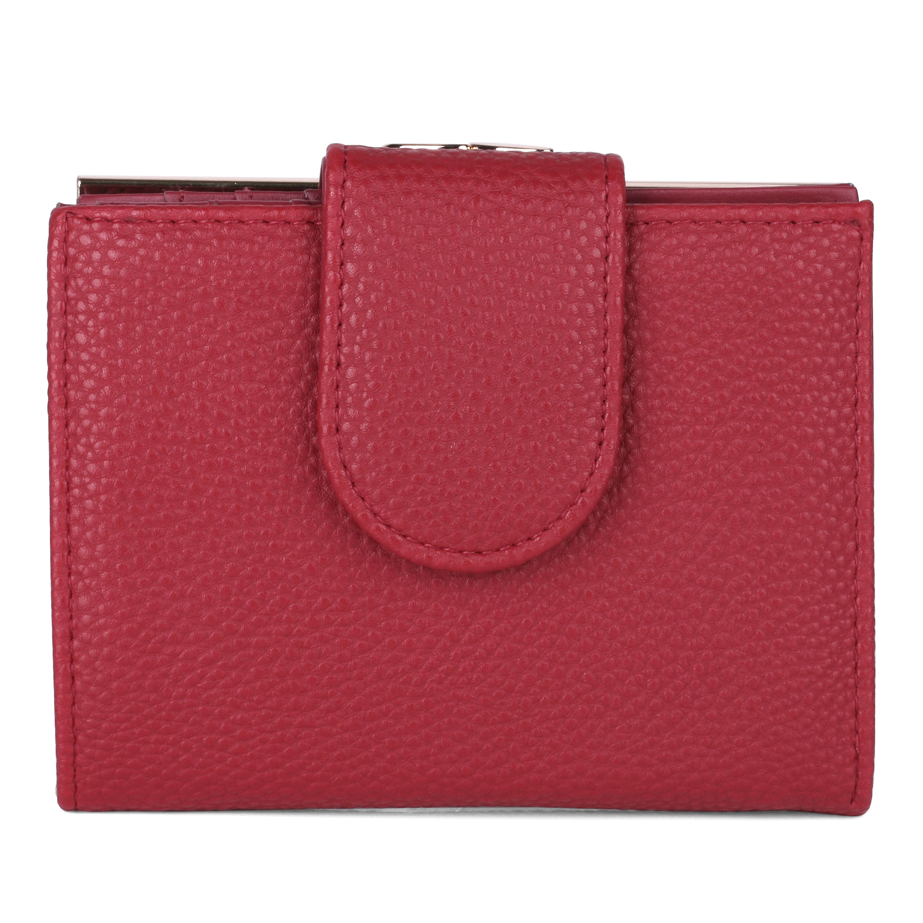 Julia Buxton Women's Pebble RFID Lexington Wallet, Red - Walmart.com