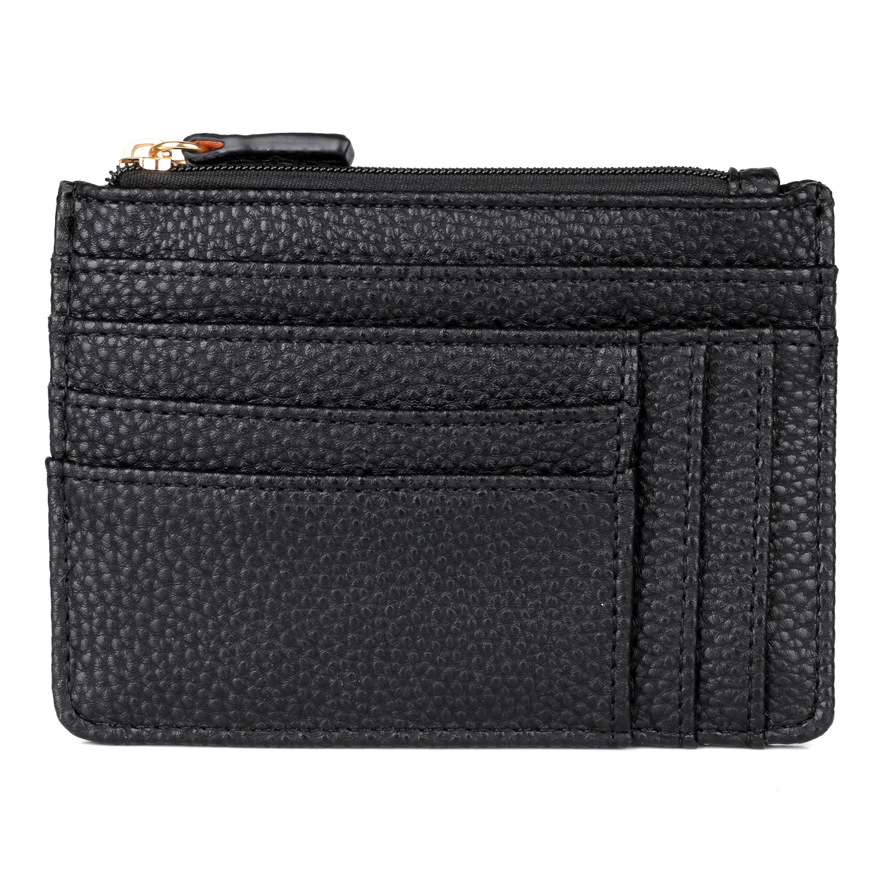 Julia Buxton Women's Pebble RFID Pik-Me-Up Slot Coin Pouch, Black ...