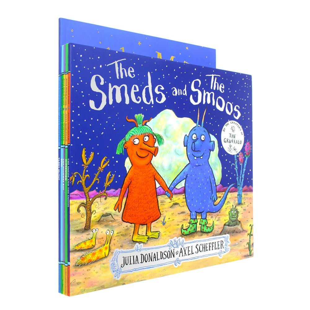 Julia Donaldson Axel Scheffler 5 book set Smeds and Smoss, Super Worm ...