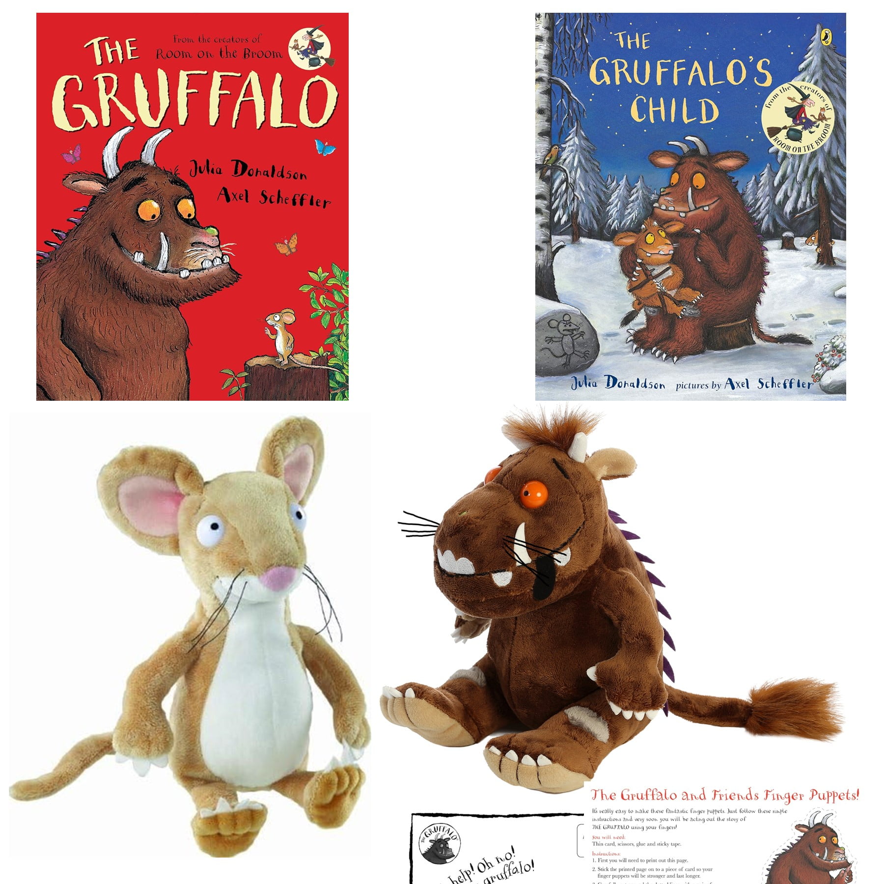 Julia Donaldson Books Gift Set Includes The Gruffalo and The Gruffalo’s ...
