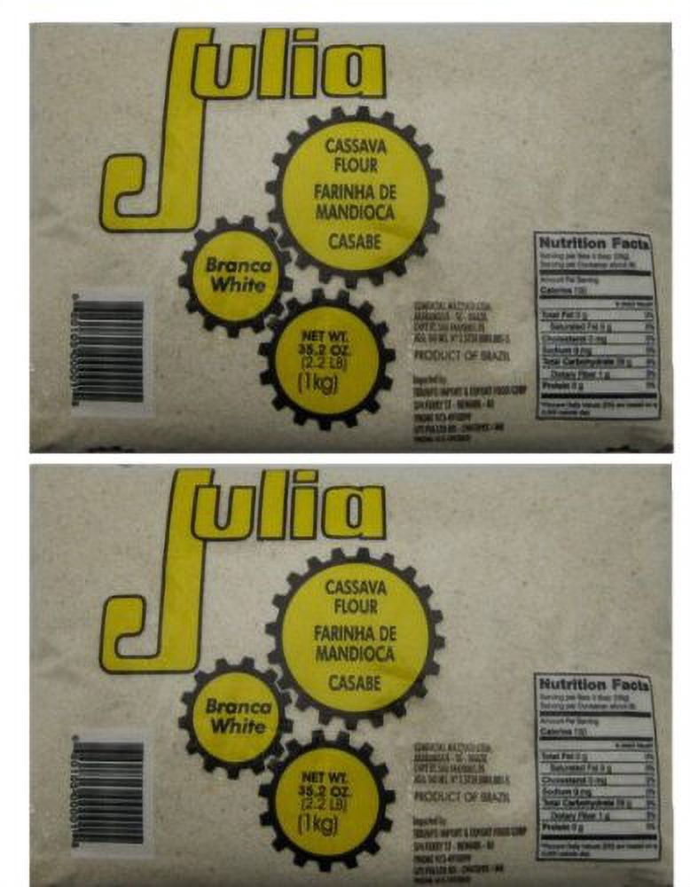 Julia - Seasoned Cassava Flour - 35,2 oz (1kg) [PACK Of 2] | Farinha de ...