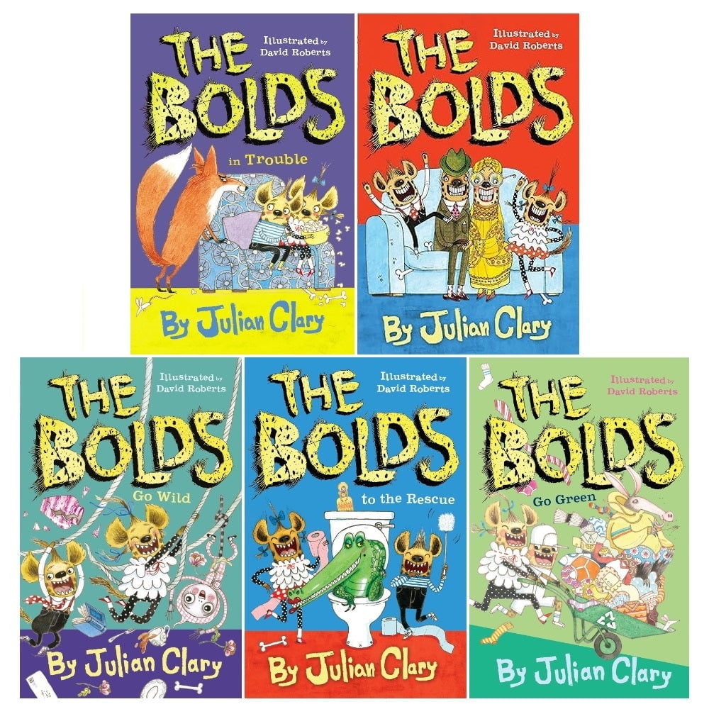 Julian Clary The Bolds 5 Books Collection Set (The Bolds, Go Green, To ...