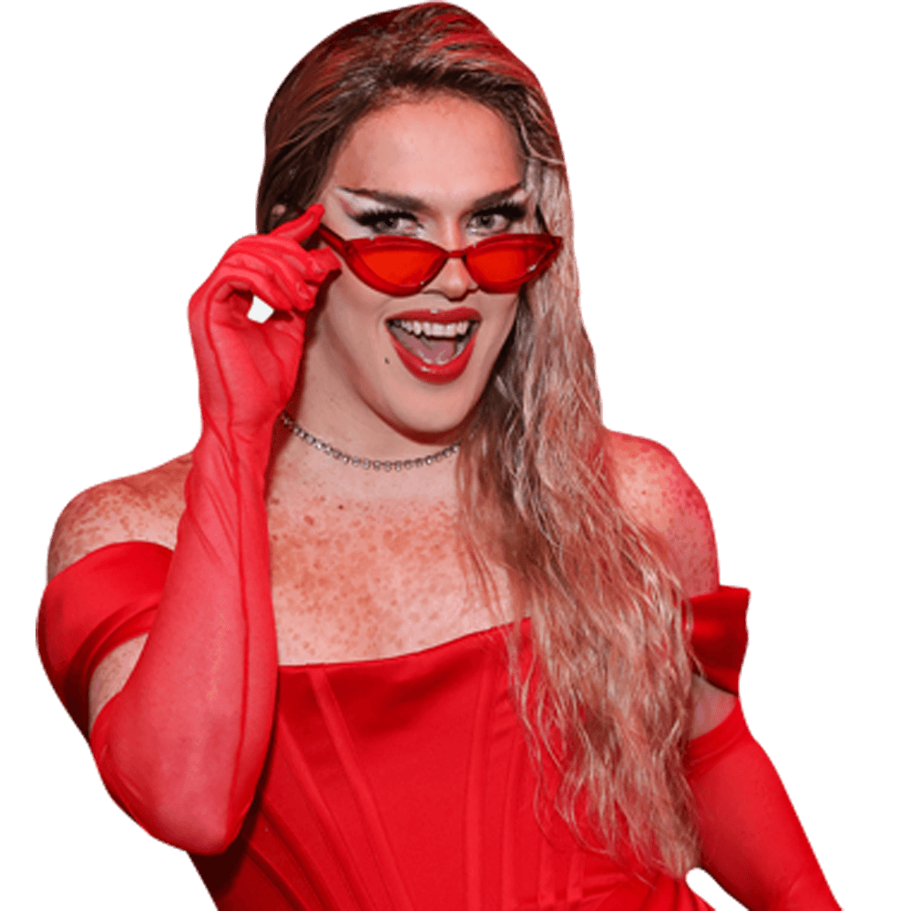 Julian Riley (Red Dress) Half Body Buddy Cutout - Walmart.com