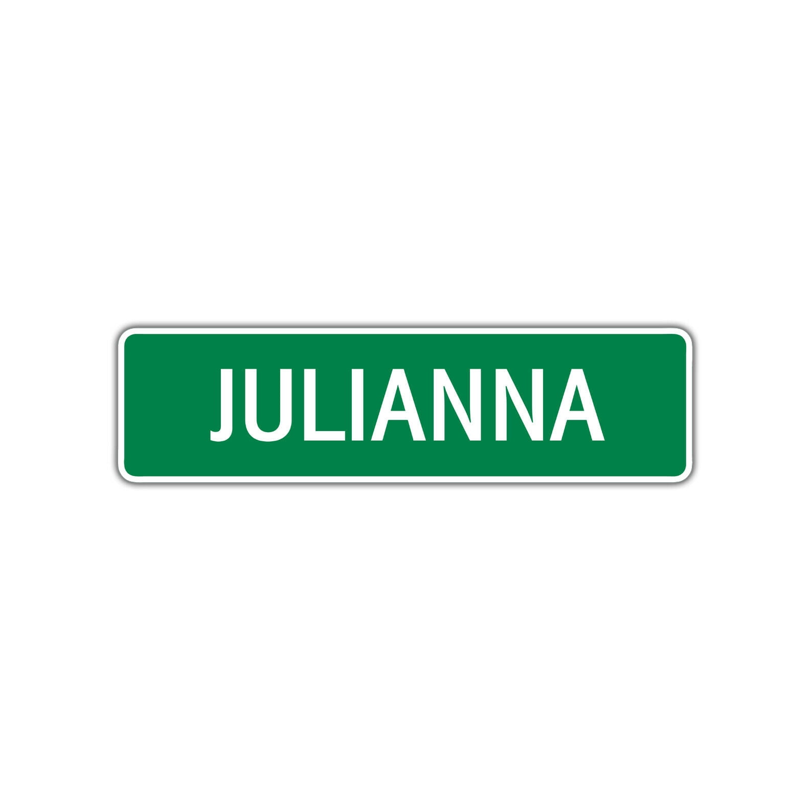 Julianna Girls Children Name Letter Printed Indoor Outdoor Unique Wall ...