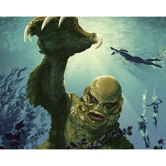 Julie Adams In Creature From The Black Lagoon Gill-Man Swimming ...