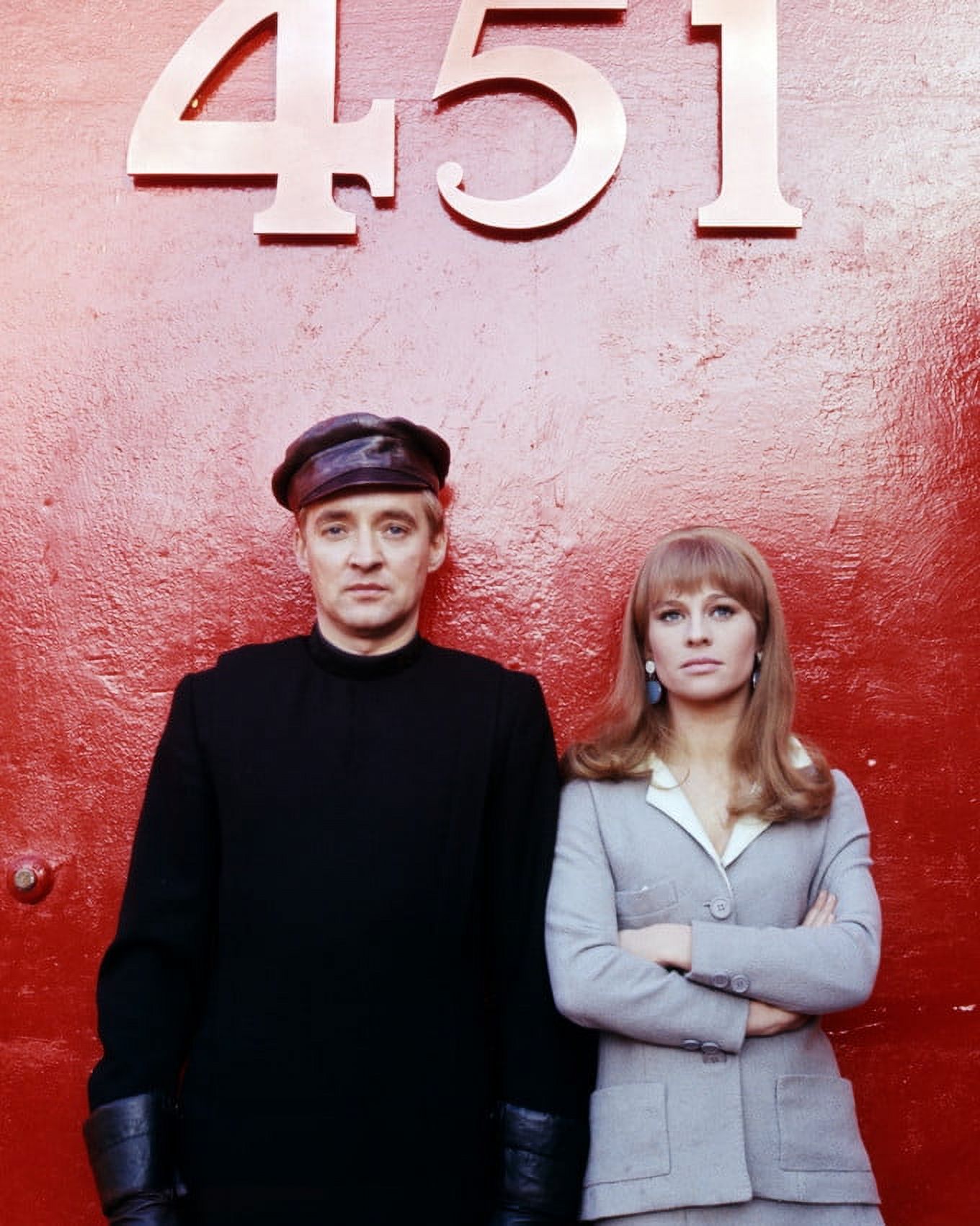 Julie Christie, Oskar Werner Fahrenheit 451 Posing By Wall 24X36 ...