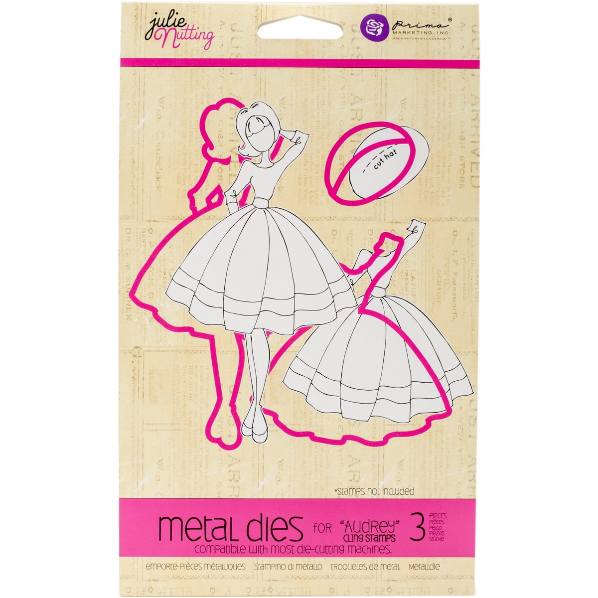 Julie Nutting Metal Die-Coordinates W/Audrey Stamp 11119 - Walmart.com