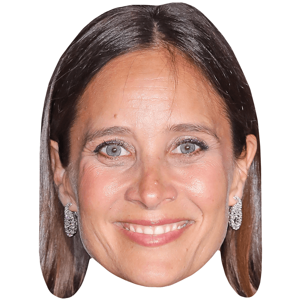 Julie de Bona (Smile) Celebrity Mask, Flat Card Face, Fancy Dress Mask ...