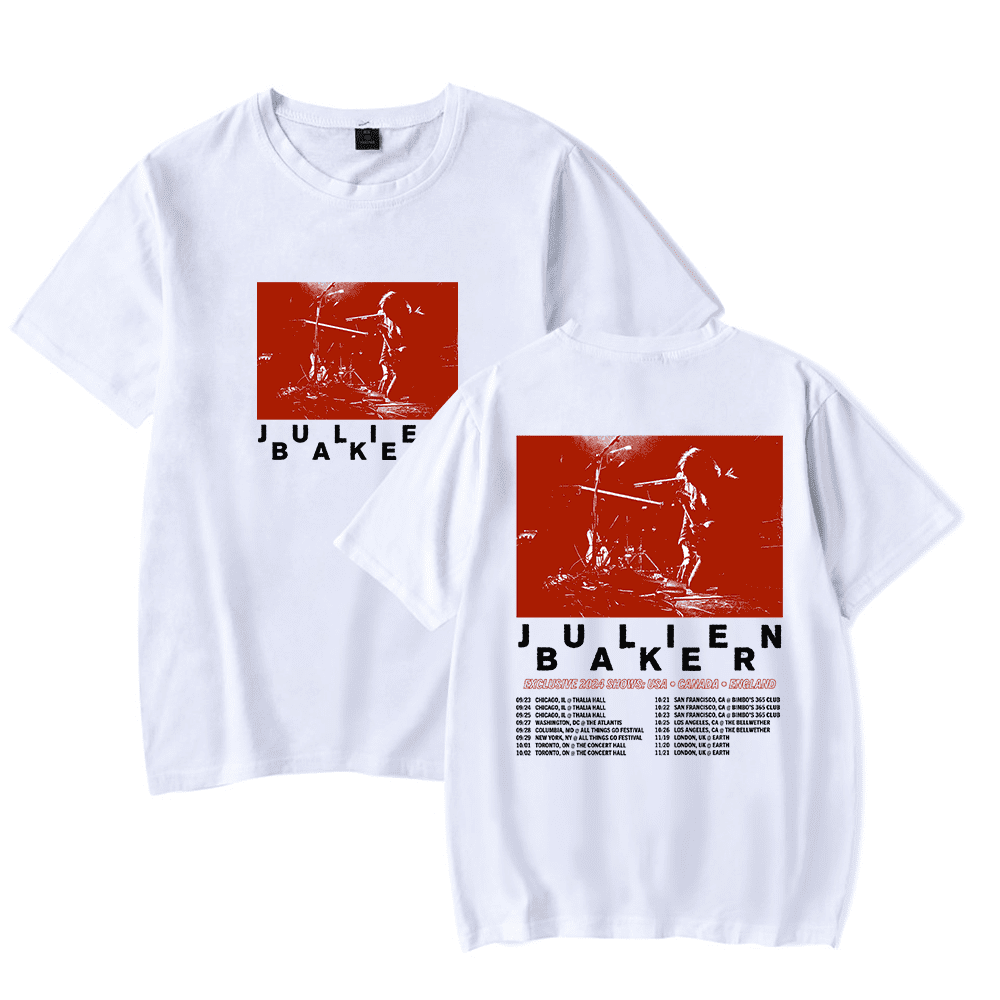 Julien Baker Merch Exclusive 2024 Show Tee Unisex Short Sleeve Rock n ...