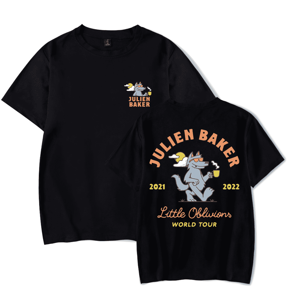 Julien Baker Merch Little Oblivions World Tour Tee Unisex Fashion Short ...