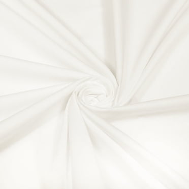 Polyester Cotton Twill 61" Wrinkle Resistant Fabric By The Yard - White ...