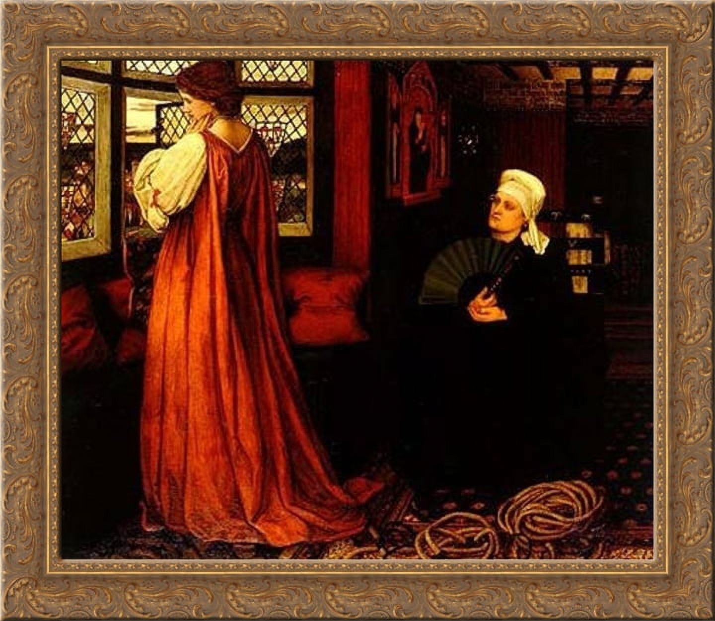 Juliet and her nurse 24x20 Gold Ornate Wood Framed Canvas Art by John ...
