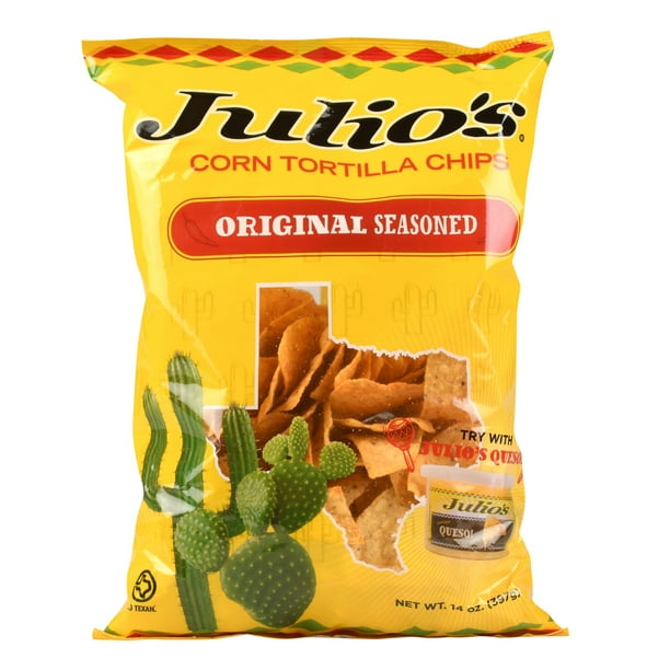 Julio's Seasoned Corn Tortilla Chips, 14 oz - Walmart.com