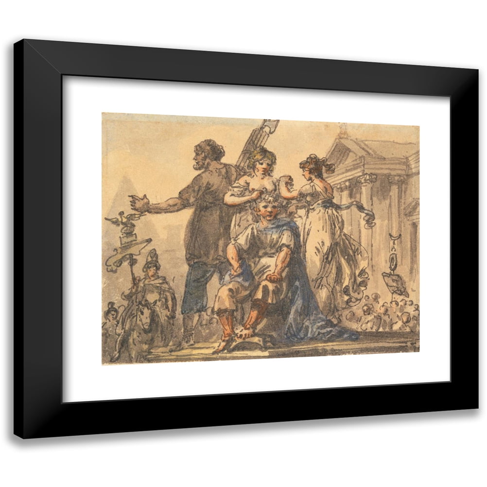 Julius Caesar Ibbetson 14x12 Black Modern Framed Museum Art Print ...