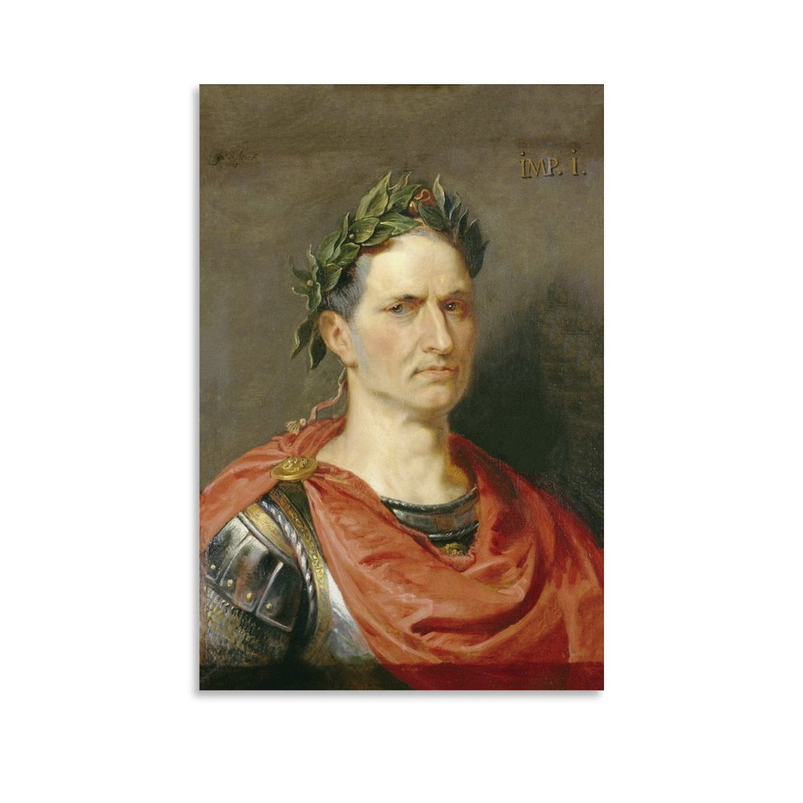 Julius Caesar Portray Poster Wall Art Picture Painting Poster Canvas ...
