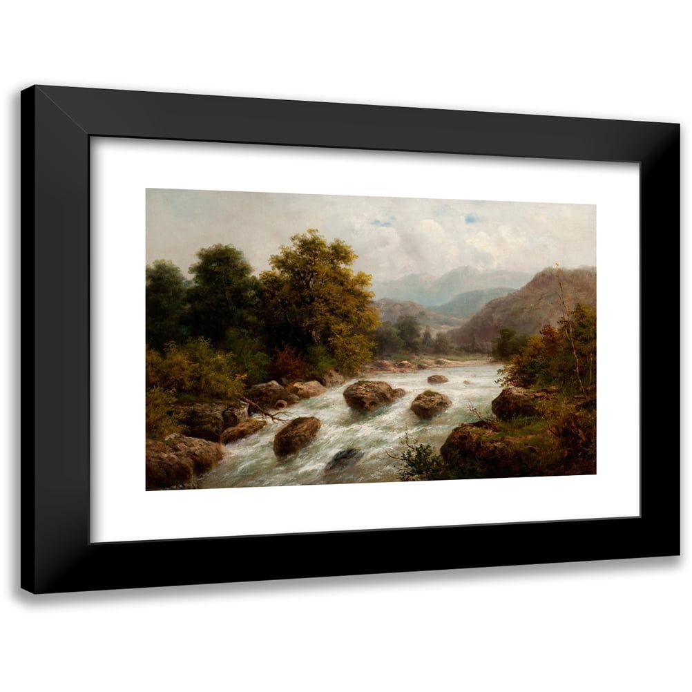 Julius Rose 18x13 Black Modern Framed Museum Art Print Titled - Alpine ...