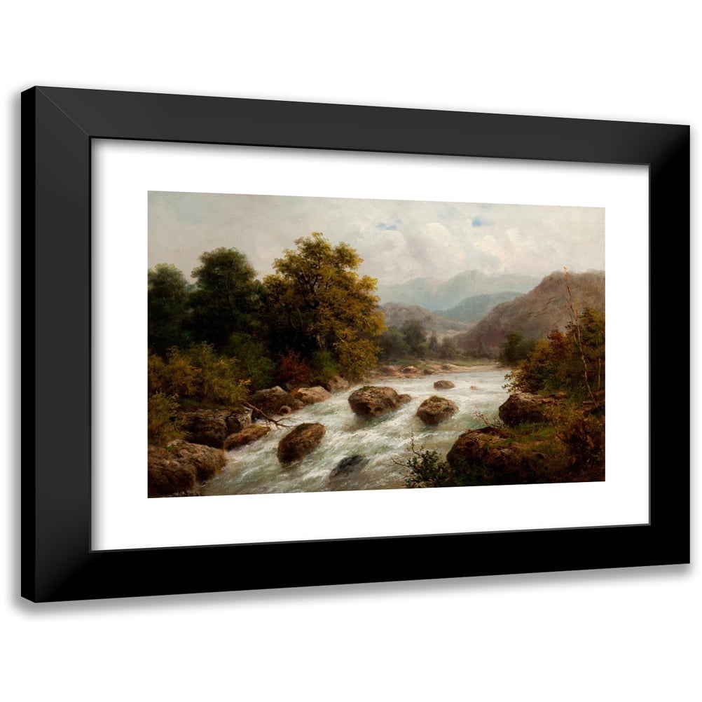 Julius Rose 24x17 Black Modern Framed Museum Art Print Titled - Alpine ...