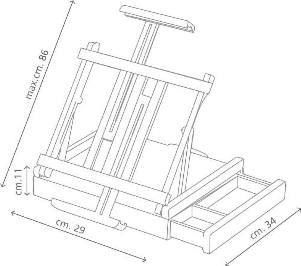 Jullian Deluxe Table Easel - 16 1/2" x 14 1/2" x 4 1/2" - Walmart.com