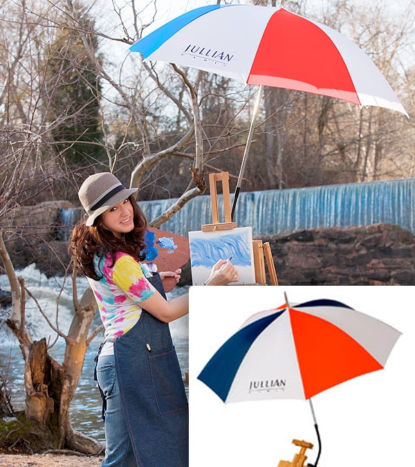 Jullian Easel Umbrella - Red, White and Blue - Walmart.com