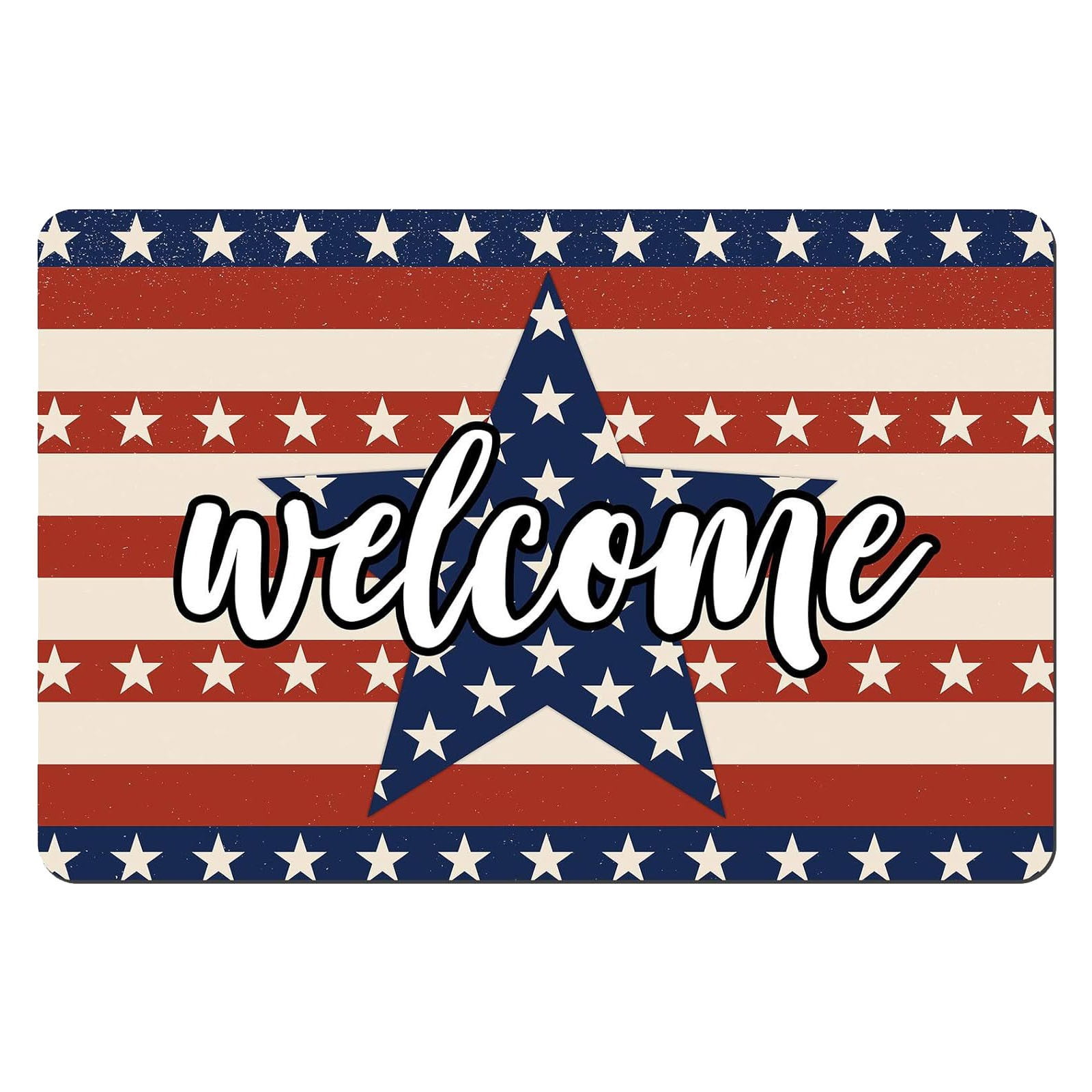 On July 4Th Patriotic Independence Day Welcome The Doormat. On The ...