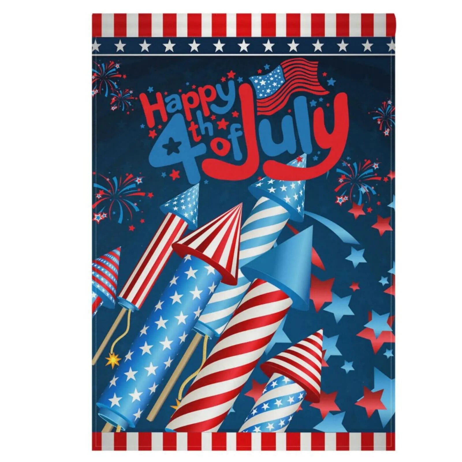 July 4th Independence Day Garden Flag USA American Patriotic Memorial ...