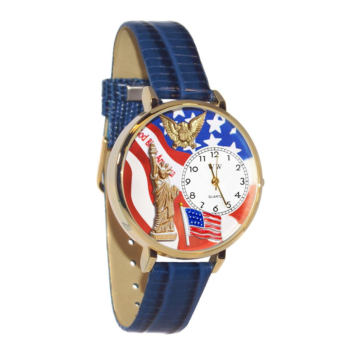 July 4th Patriotic Watch in Gold (Large) - Walmart.com