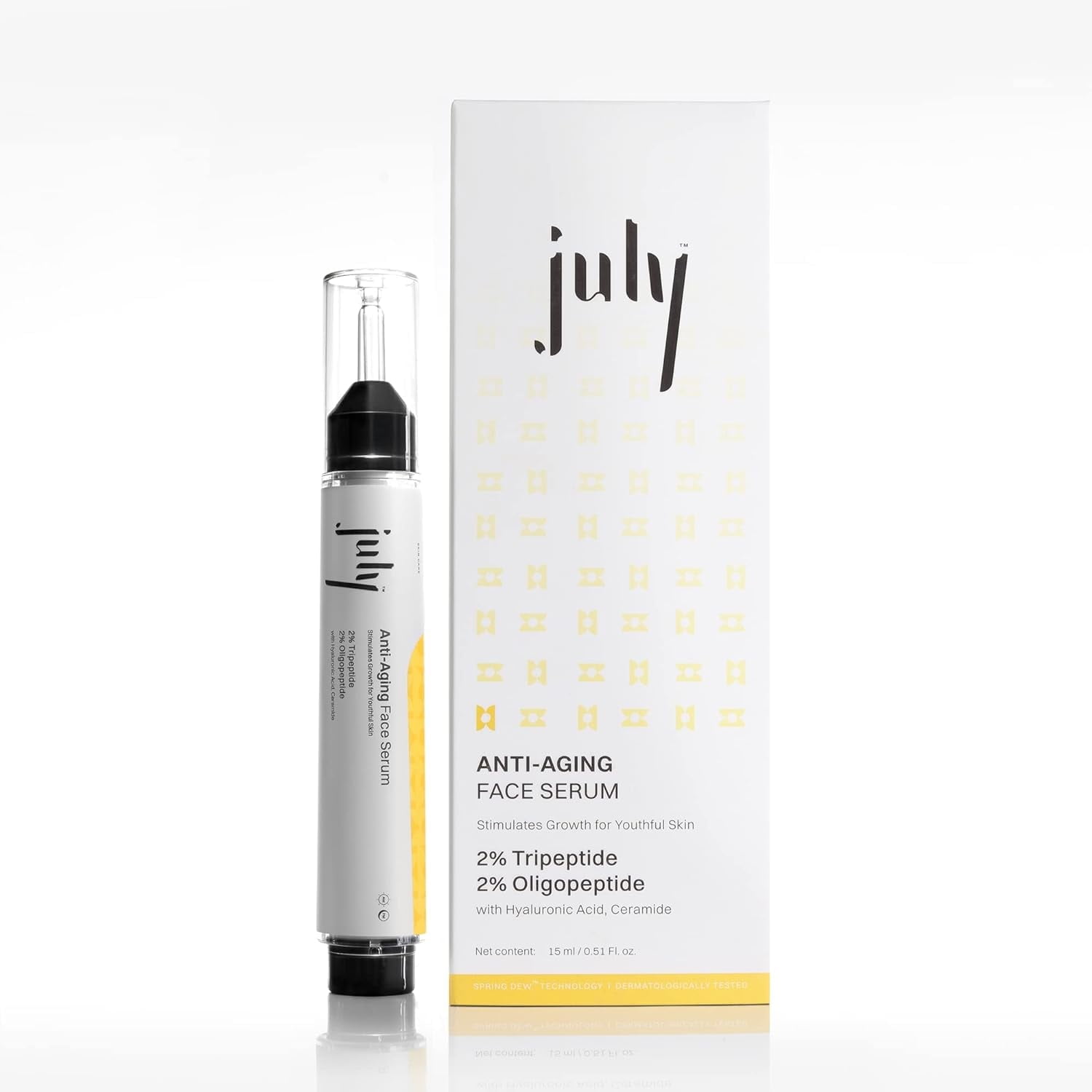 July Anti-Aging Face Serum 2% Tripeptide 2% Oligopeptide with ...