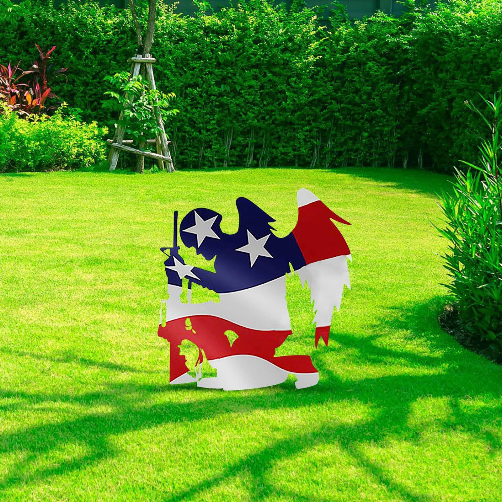 July Of 4 Memorial Stakes Plaque For Veterans Fallen Soldiers Grave ...