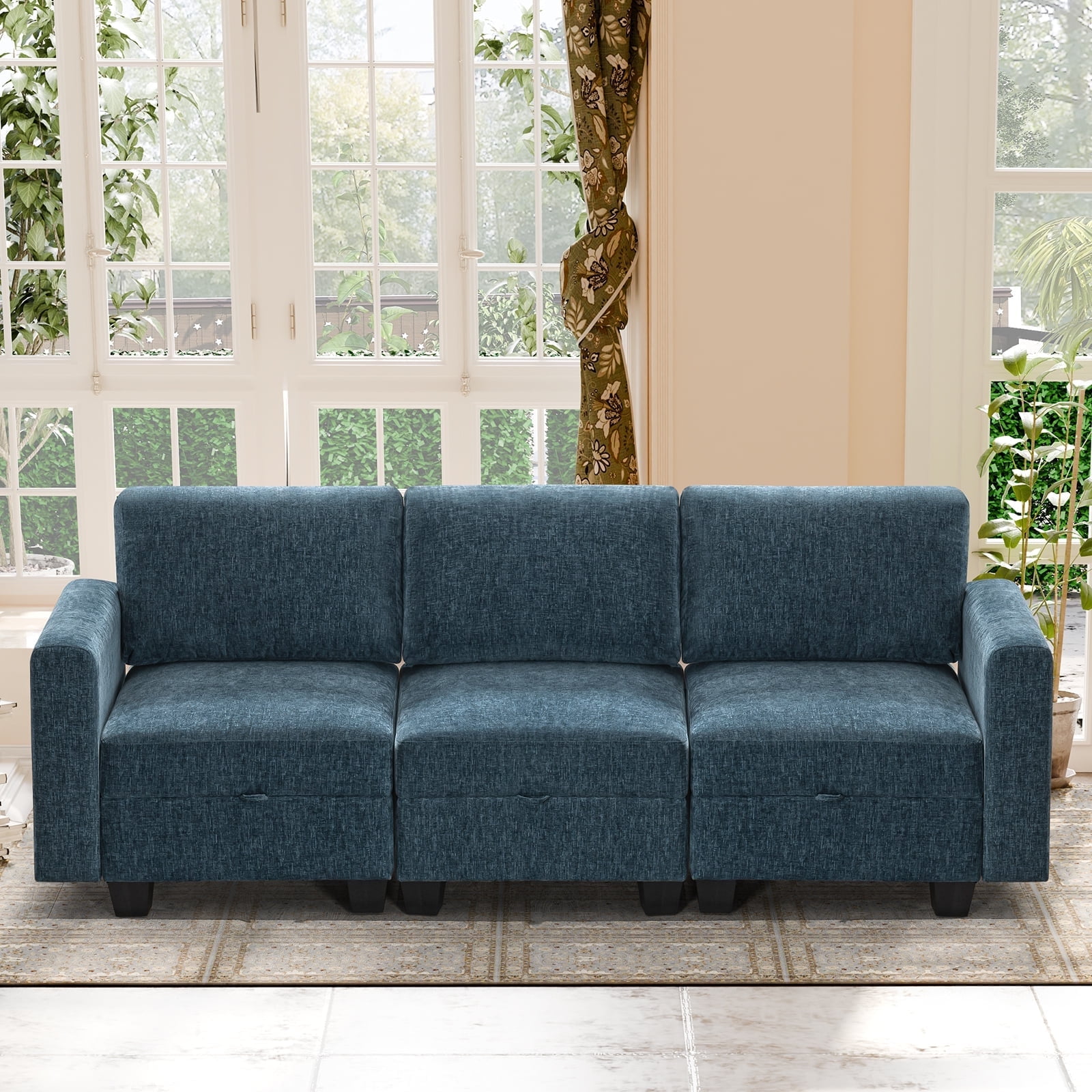 July’s Song Convertible Modular Sectional Sofa, Modern Couch with ...
