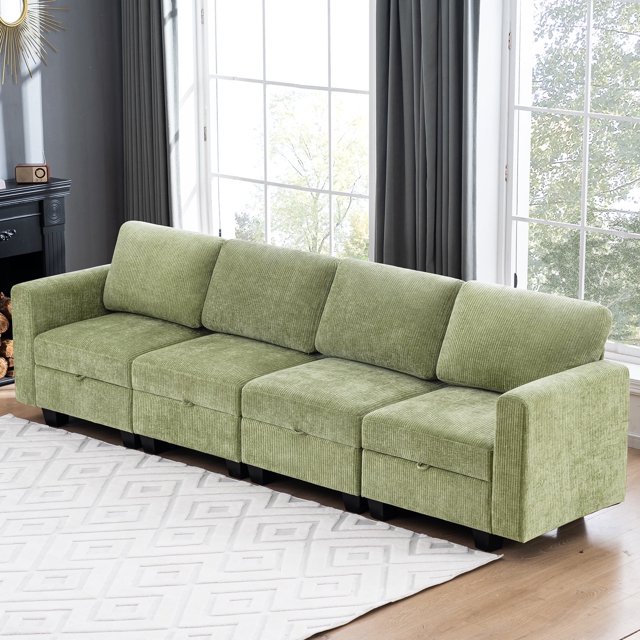 July’s Song Convertible Modular Sectional Sofa, Modern Couch with ...