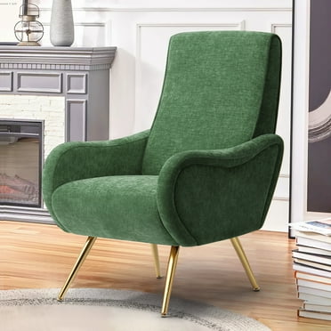 Dazone Modern Lounge Armchair, Comfy Fabric Upholstered, Single Sofa ...