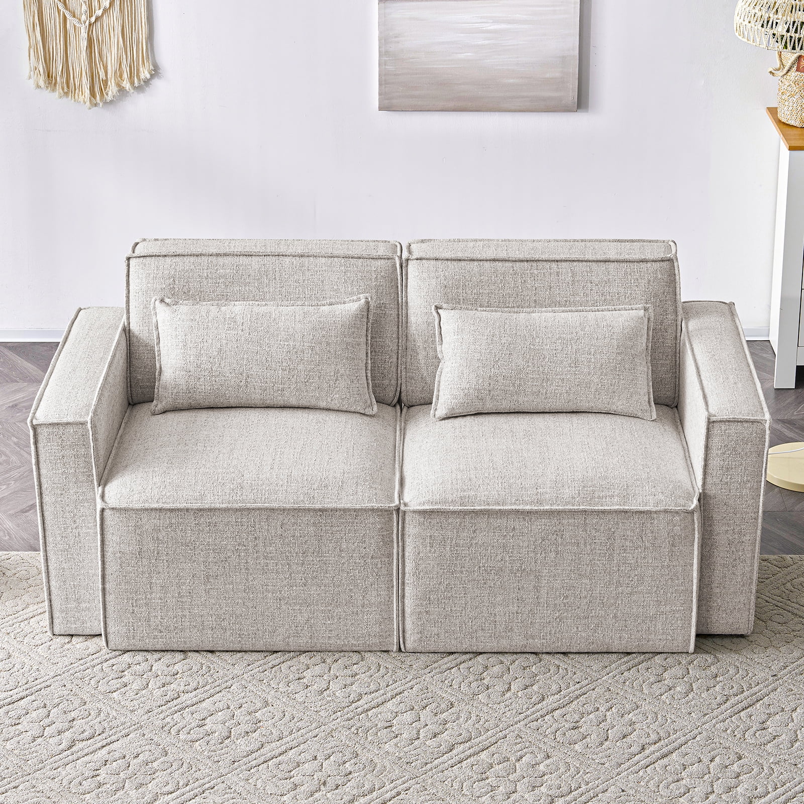 July’s Song Modular Sofa, Loveseat for Living Room,Convertible Modern 2 ...